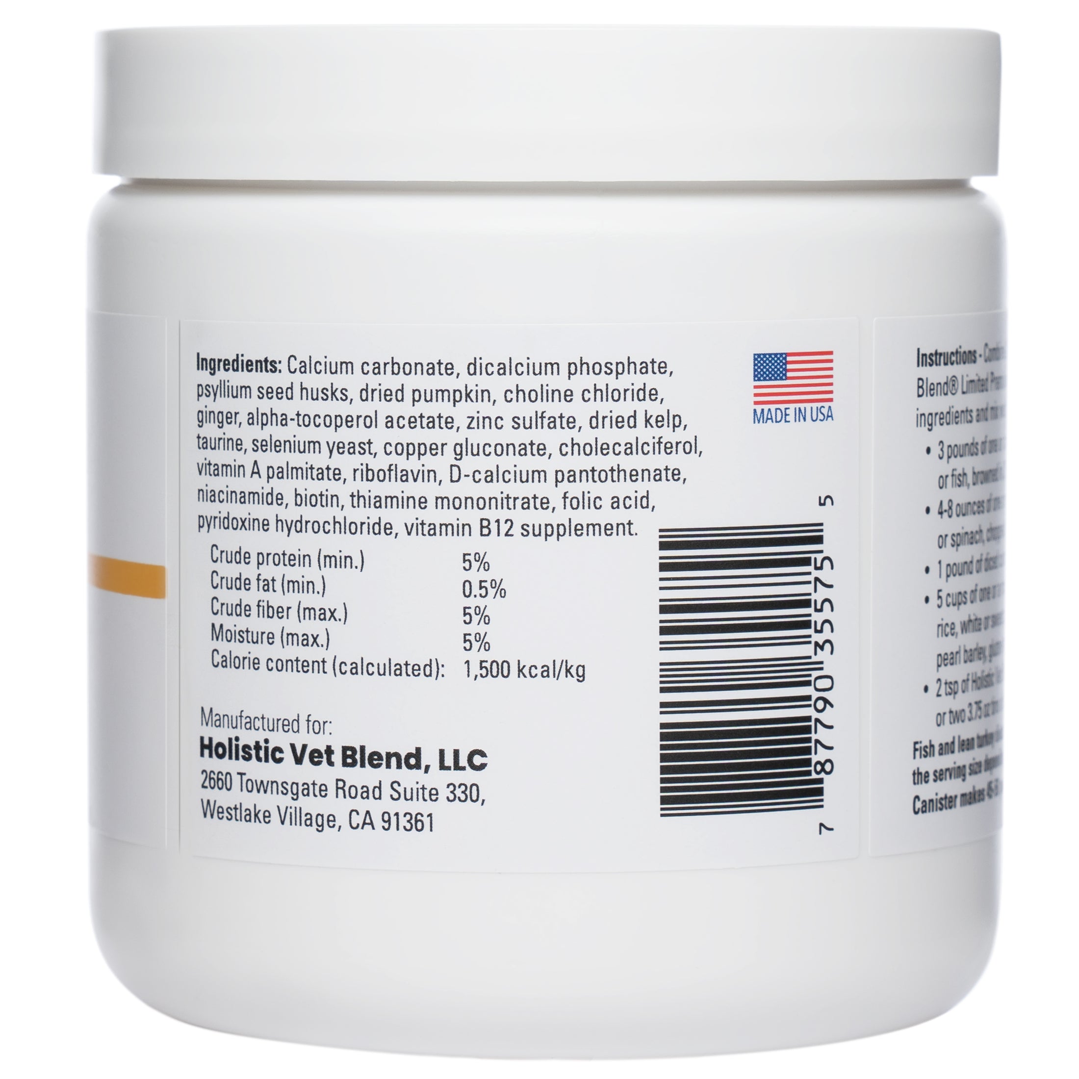 Canine Limited Premix | Holistic Vet Blend