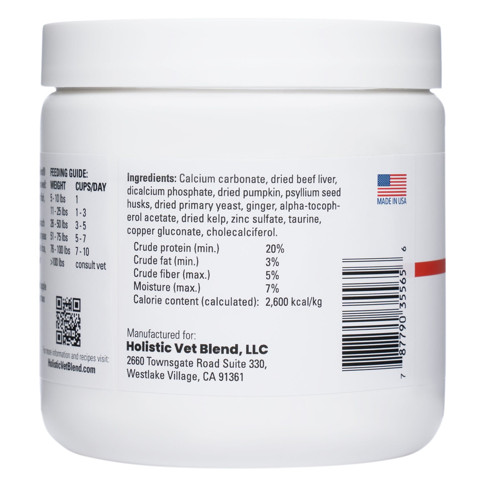 Canine Regular Premix with Grass-fed Beef Liver | Holistic Vet Blend